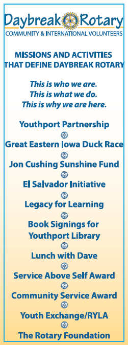 Home Page | Rotary Club of Cedar Rapids-Daybreak